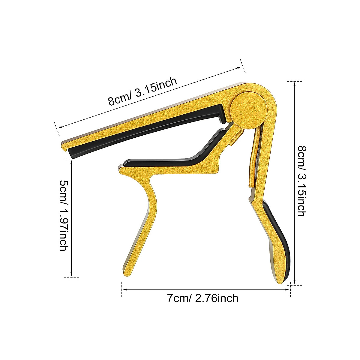8 Pieces Guitar Capo Guitar Accessories Capo Aluminum Metal Universal Guitar Clamp Capo Electric Guitar Capo Clamp for Various Types Lightweight String Instrument
