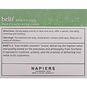 Belif Peat Miracle Revital Cream - Rich & Velvety Anti-Aging Face Moisturizer for Elasticity & Repair - 1.68 Fl Oz