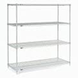 Stainless Steel Wire Shelving, 60"W x 24"D x 86"H