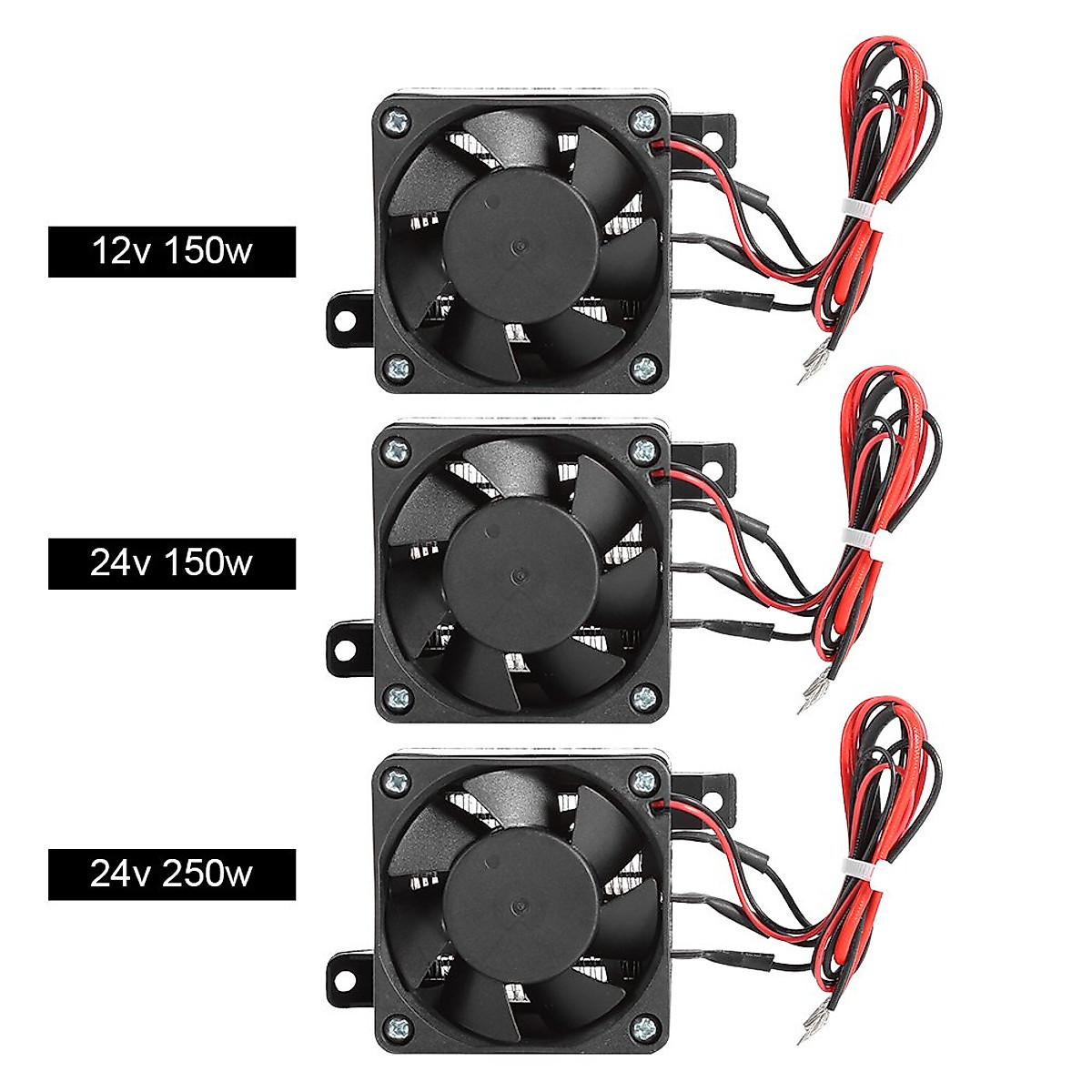 Constant Temperature PTC Electric Fan Heater for Car Small Space Heating Incubator(12V 150W)