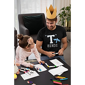 T Birds Canvas Tote Bag for Women, Cloth Bag Tbird Gang Logo Graphic Tees Black 15x15 inches