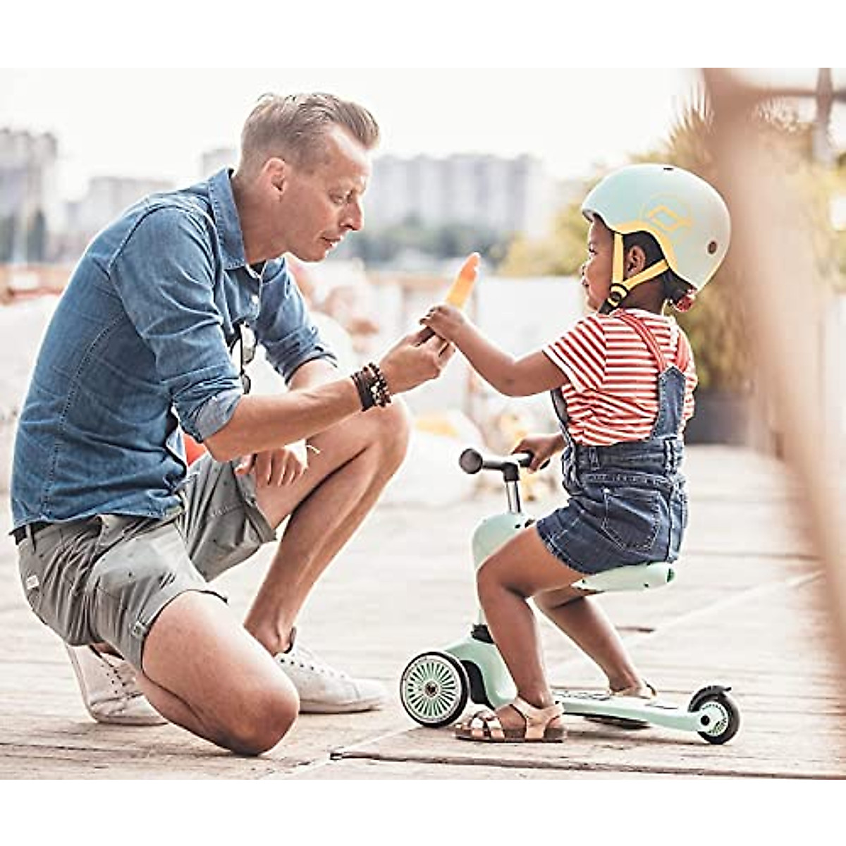 Scoot and Ride - Matte Finish Kid's Helmet with Adjustable Straps (Rose, XXS Small-Small) - Includes LED Safety Light and Soft Fleece Padding for Extra Protection