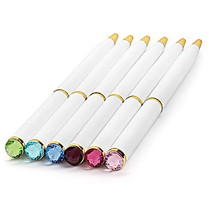 Fancy Pens for Women | Set of 12 Colorful Gem-Top Pens | Gift for Teachers, Girls, Women