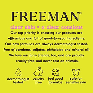 Freeman 4 Count Exotic Blends Face Mask Variety Set, Includes Clay, Peel-Off, Gel, & Cream Facial Masks, Skincare for Women, Face Mask Essentials Kit, Hydrating, Soothing, & Purifying