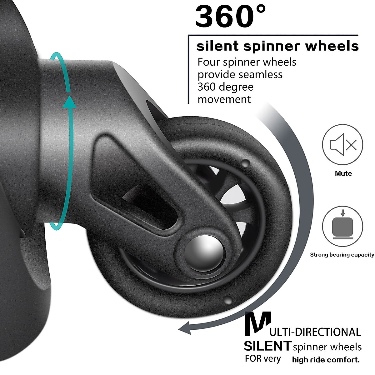 Coolife Luggage Suitcase Spinner Hardshell Lightweight TSA Lock (family set-sakura pink, 4 piece set(16in20in24in28in))