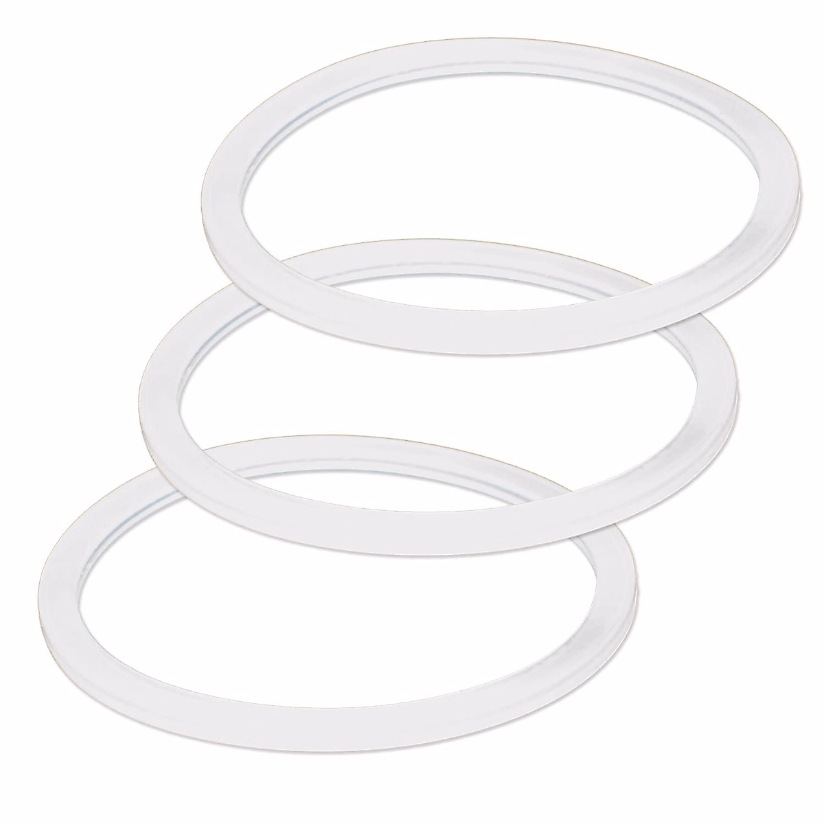 County Line Kitchen Replacement Seals for Cold Brew Filter with Stainless Steel Lid or Ball White Plastic Lids - 3 Pack