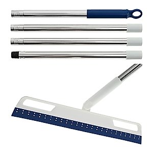 Multifunction Magic Broom Sweeper 4-1 Extral Long Handle Silicone Floor Squeegee Broom no Bristles Excelent for Flat Floor and Especial Good Job for Pet Hair Remover