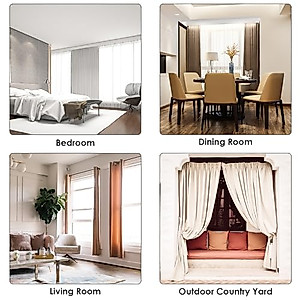 SHIDOW Curtain Tiebacks, Magnetic Curtain Ties, Pearl Curtain Tie, Curtain Tieback Buckle, for Living Rooms, Bedrooms, Kitchens, Restaurants, Bathrooms, Homes, and Offices（6 Pack (Pink)