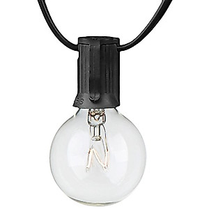 Amazon Basics Patio String Light, 50 Feet, Black