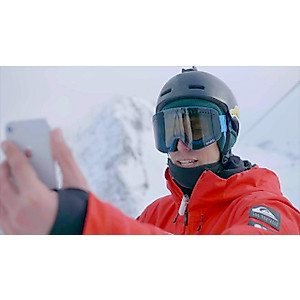 SabineTek SmartMike+ - Rechargeable Wireless Bluetooth Microphone, Hands-Free w/Noise Cancellation, Compatible w/GoPro, Canon Camera, iPhone/Android - Perfect for Vlogging & Interviewing (White)