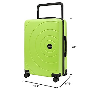 Travelers Club 2PC Odyssey Luggage Set, Lime Green, 20" Carry-On
