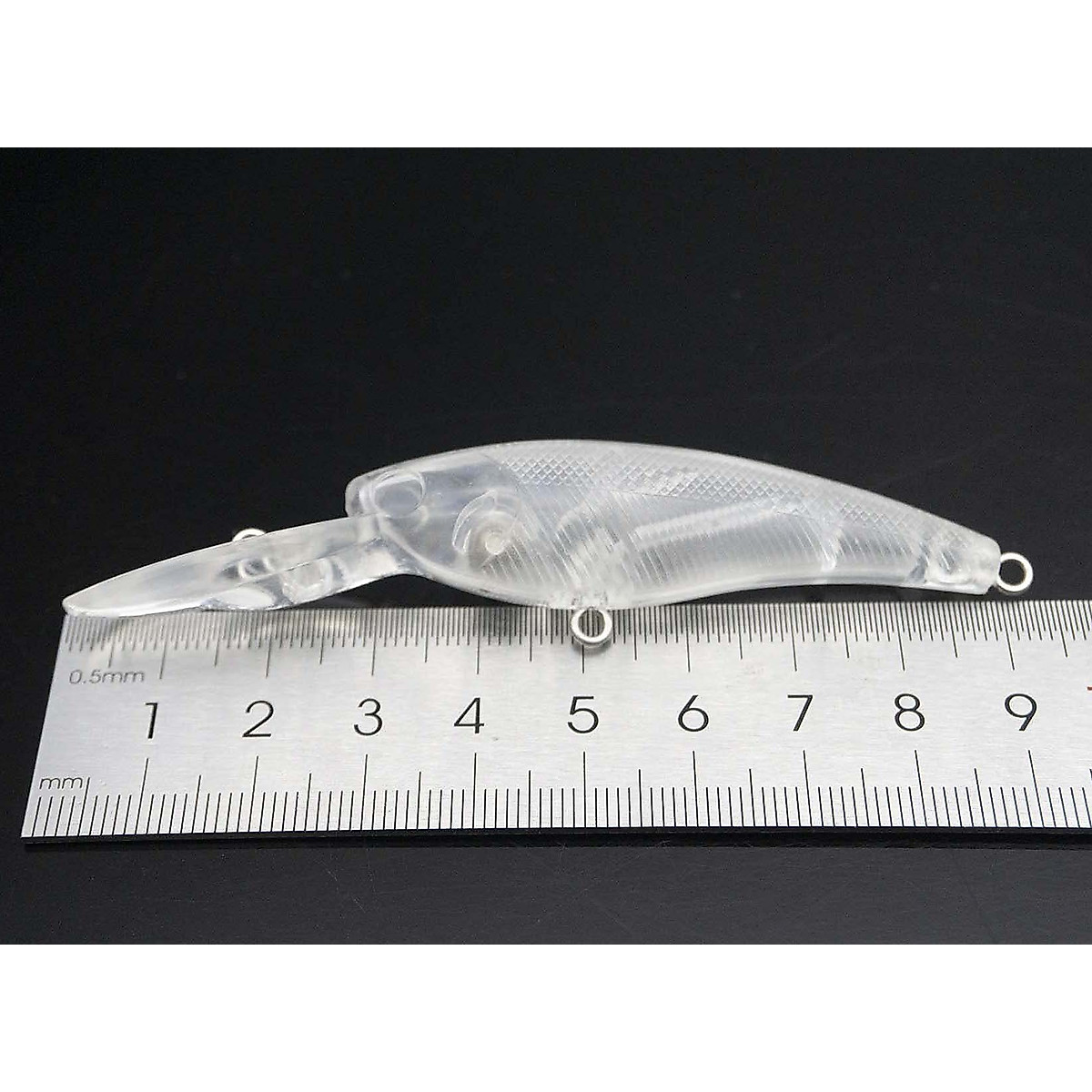 New 10PCS Unpainted Fishing Blanks Crankbait 9.2cm 6.9g topwater Artificial Bait Fishing Lures Blank Minnowbait Hard unpainted Artificial Bait Bodies DIY Fishing Tackle Spoons with Free Eye