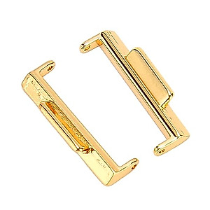 Watch Band Connector, Firm Connection 22mm Perfect Fit Pretty Watch Strap Connector Part for Replacement (Gold)