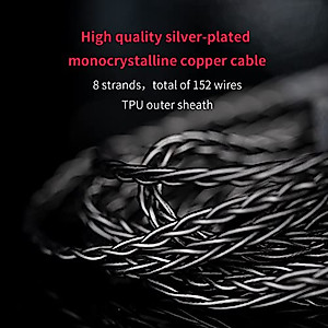 FiiO FA7S Earphones Headphone Wired High Resolution Swappable Plugs MMCX 6BA in-Ear Monitor for Smartphone/PC(Silver)