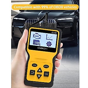 Car Code Reader - Check Engine Code Reader Car Diagnostic Tool with Reset - Quickly Clear Fault Codes - Professional Scanner for Car,Compatible with All OBD II Protocol Cars to Present
