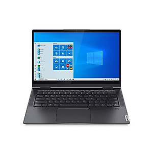 2021 Latest Lenovo Yoga 7i 2-in-1 14" Touchscreen 300 nits Laptop - 11th Gen Intel Evo Platform Core i5-1135G7 8GB RAM 512GB SSD Intel Iris Xe Graphics Win 10 Home Slate Grey, LPT Cloth