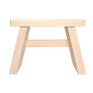 194121 Wooden Bath Chair, Height 9.1 inches (23 cm), Cypress, Made in Japan