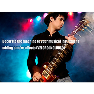 WHATAVAL Mini Fog Smoke Machine Fogger Maker Wireless Remote Control Volume Adjustable Generator Kit for Photography Cosplay Airflow Testing