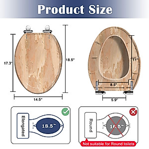 Elongated Toilet Seat texture Natural breccia marble tiles for ceramic wall tiles floor Resin Toilet Seat Quietly Slow Close with Quick-Release Hinges Toilet Seat with Cover Easy to Clean Install