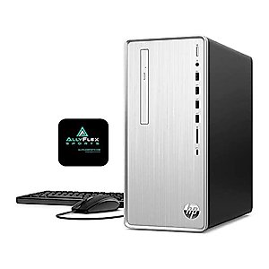 HP 2021 Newest Premium Business Desktop Computer, AMD 6-Core Ryzen 5 4600G(up to 4.2Ghz, Beat i7-9700K), 12GB DDR4 RAM, 256GB SSD+1TB HDD, DVD-RW, WiFi, Bluetooth, HDMI, VGA, Windows 10+AllyFlex MP