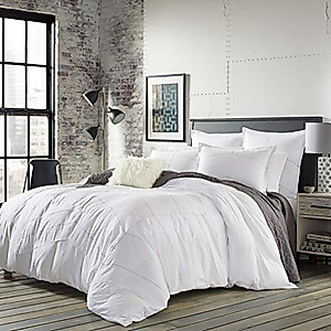 City Scene - King Duvet Cover Set, Reversible Bedding with Matching Shams, All Season Home Decor (Chloe White, King)