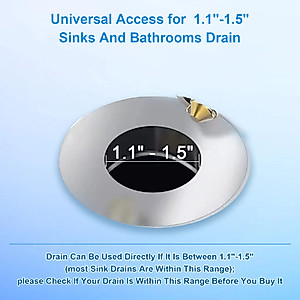 【Pack of 2】 Bathroom Sink Stopper, Plug with Sink Filter and Hair Catcher, Universal Pop Up Drain Stopper for 1.1-1.5 Inch Washbasin/Drain Holes, Replacement Drain Plug/Sink Cover/Strainer Rerdeim