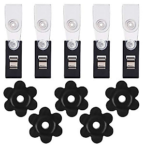 BAGTeck 10 PCS Garden Flag Rubber Stoppers and Adjustable Anti-Wind Flag Stops, Rubber Garden Flag Stoppers Flag Pole Stopper and Yard Flag Clip for Garden Flag Pole Stand (10PCS)