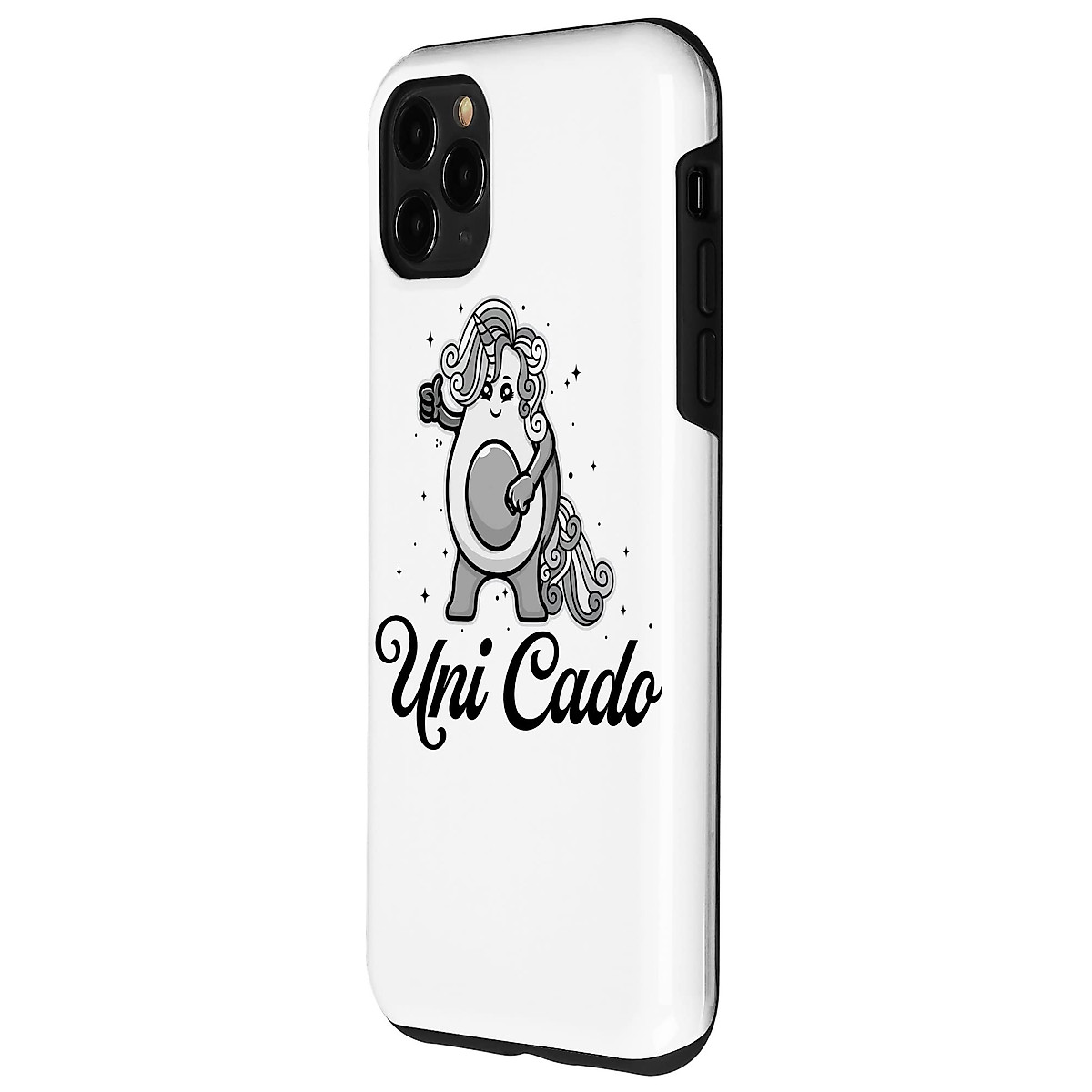 iPhone 11 Pro Max Uni Cado, Cute Avocado, Funny Unicorn, Guacamole, Vegan Case