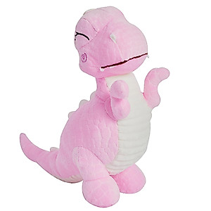 Wemi Pink Dinosaur Stuffed Animal Toys Cute Soft Dinosaurs Plush Doll T-Rex Throw Pillow for Boys Girls 11"