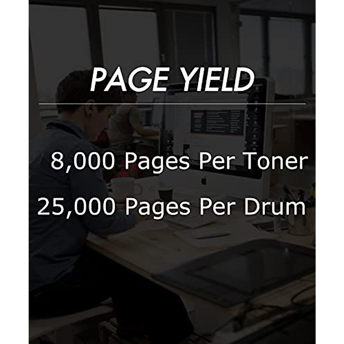 (4 Pack, Toner+Drum) Green Toner Supply Compatible TN580 DR520 Toner Cartridge and Drum Unit (3xToner + 1xDrum) Used in Brother MFC-8870DW MFC-8890DW Printer