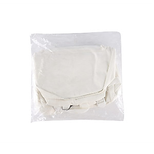 Zicac Unisex DIY Canvas Backpack Daypack Satchel Backpack(Natural White)