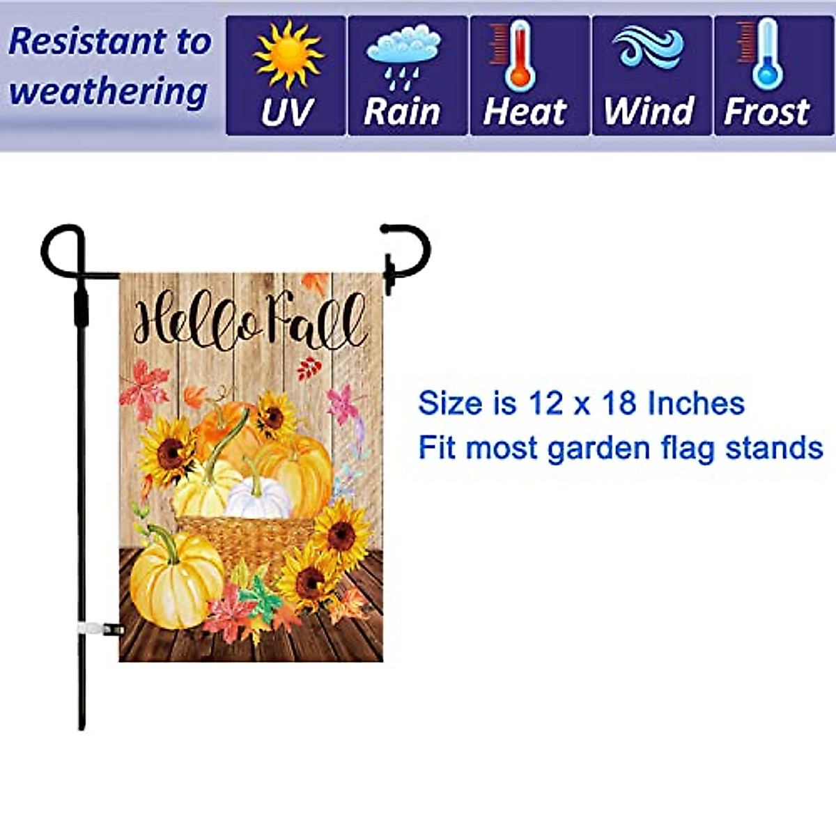 CDLong Welcome Cat Seasonal Garden Flags Set of 11 Double Sided 12 x 18 Inch Yard Flag,small garden flags for outside, Christmas Spring Seasonal Flag for Outdoor Holiday Decorations
