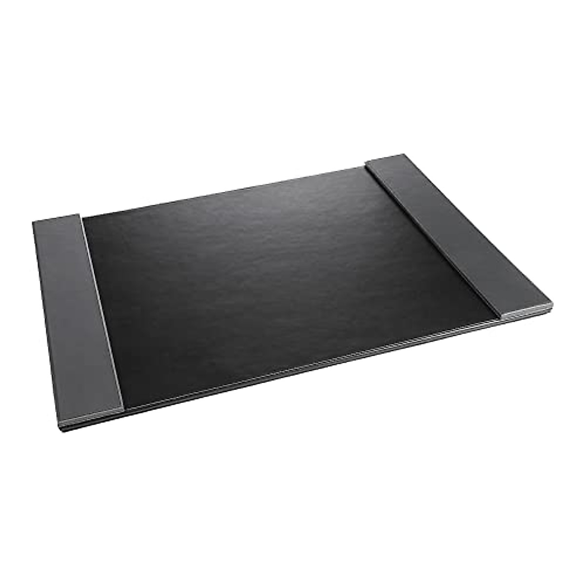 Artistic Monticello Executive Desk Pad, Smooth Writing Desk Mat That Protects Desktop from Scratches & Stains, 24" x 19", Black/Gray