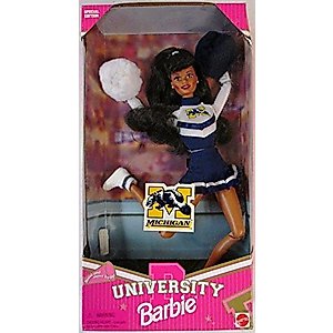Michigan University Barbie Cheerleader African-American