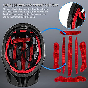 Gudook Bike Helmets for Men - Women Bicycle Helmet Adult - Certified Lightweight Comfort Adjustable Cycling Helmet with Detachable Visor for Mountain Road Biker