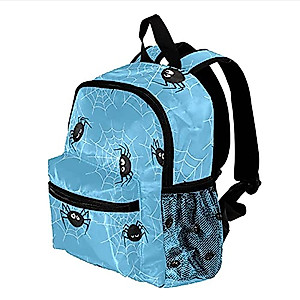 Lightweight Backpack Kindergarten Daypack Primary Bookbag Student Rucksack School Bag Cute Spiders and Spider Webs