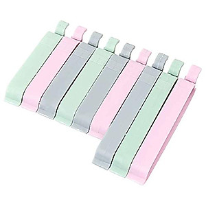 TAMOSH 12 Pcs Sealing Chips Food Bag Storage Clips Colorful for Snack and Tea Bags Sandwich Kitchen Clips Potato Chips Sturdy