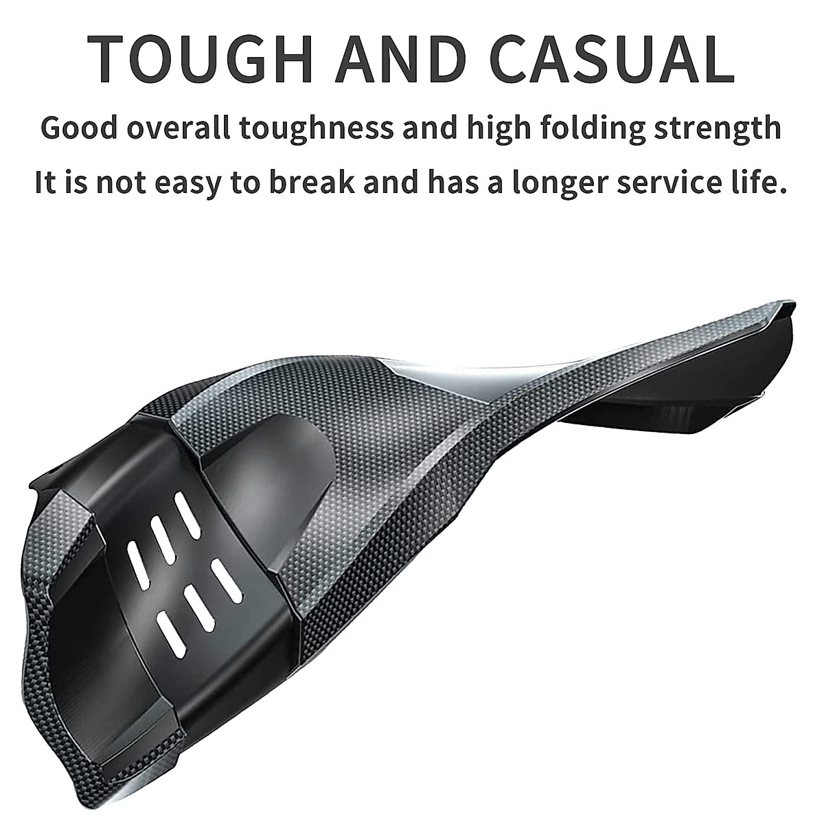 kingsea 2PCS Mountain Bike Mud Guard, Adjustable Carbon Fiber MTB Fenders -Universal Front or Rear MTB Fender Compatible with 20"/24"/26"/27.5"/29" Mountain Bike Mudguards - Hard Shell