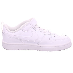 Nike Boy's Court Borough Low 2 (Little Kid) White/White/White 1 Little Kid M