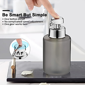 Automatic Soap Dispenser Liquid Set with Tray, Hand Free Soap Dispenser Rechargeable Soap Dispenser Touchless Soap Dispenser Smart Electric Auto Dish Soap Dispenser for Bathroom, Kitchen, Commercia