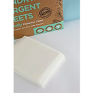 Laundry Detergent Sheets Eco Friendly - Plastic Free Strips 60 Loads (Unscented)