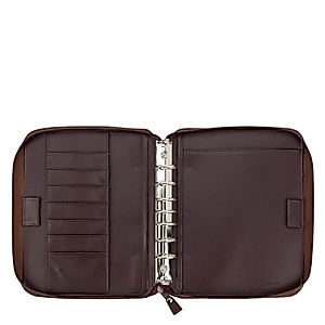 FranklinCovey - FC Basics Spacemaker Binder - Vinyl - Zipper Binder for Planners (Classic, Burgundy)