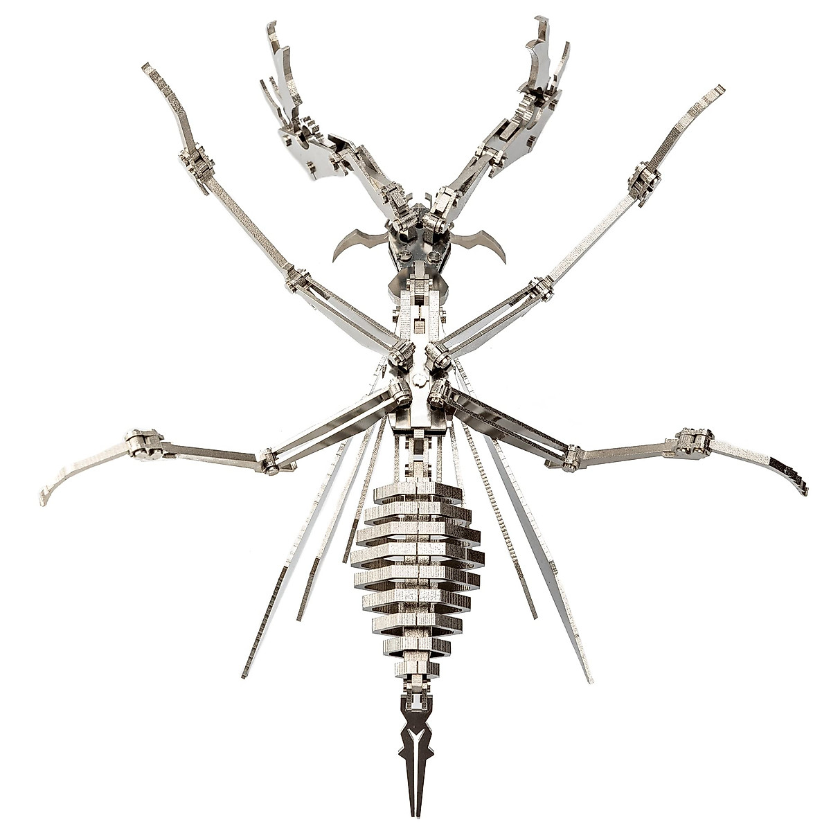 Madsteel Insect Mantis Exhilarating 3D Metal Model Puzzle Kit for Adults – Exquisite Brain Building Miniature Toy, Stainless Steel Assembly for Mindful Relaxation and Fun (Non-Finished Model)