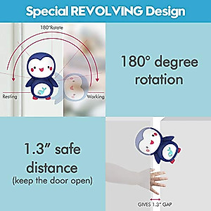 Baby Finger Pinch Guard Baby Door Stopper Safety Cute Penguin Doorstop Slam Stopper for Prevent Kids and Pet Finger Injuries, Door Slams, Getting Locked(1pieces)