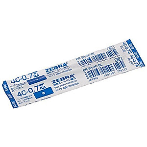 Zebra Oil-Based Ballpoint Pen Refill for Sharbo X Minna SL-F1 Fortia500 Workdash Blue Ink 0.7mm Point (BR-8A-4C-BL) 5 Set