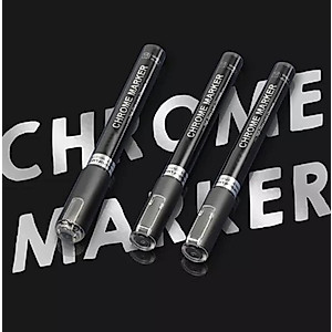 ZOET 3PK Mirror Chrome Marker Chrome Pen | Chrome Paint for Any Surface | Chrome Marker Paint Pen for Repairing, Model Painting, Marking or DIY Art Projects| Permanent Liquid Mirror (0.7|1|3mm Tips)