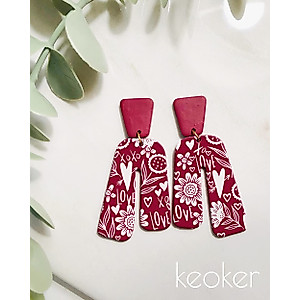 KEOKER Valentines Silk Screen Stencils for Polymer Clay, Valentines Silk Screen for Polymer Clay, 3PCS Valentine Silk Screen Polymer Clay, Heart Pattern Polymer Clay Stencil (Heart)