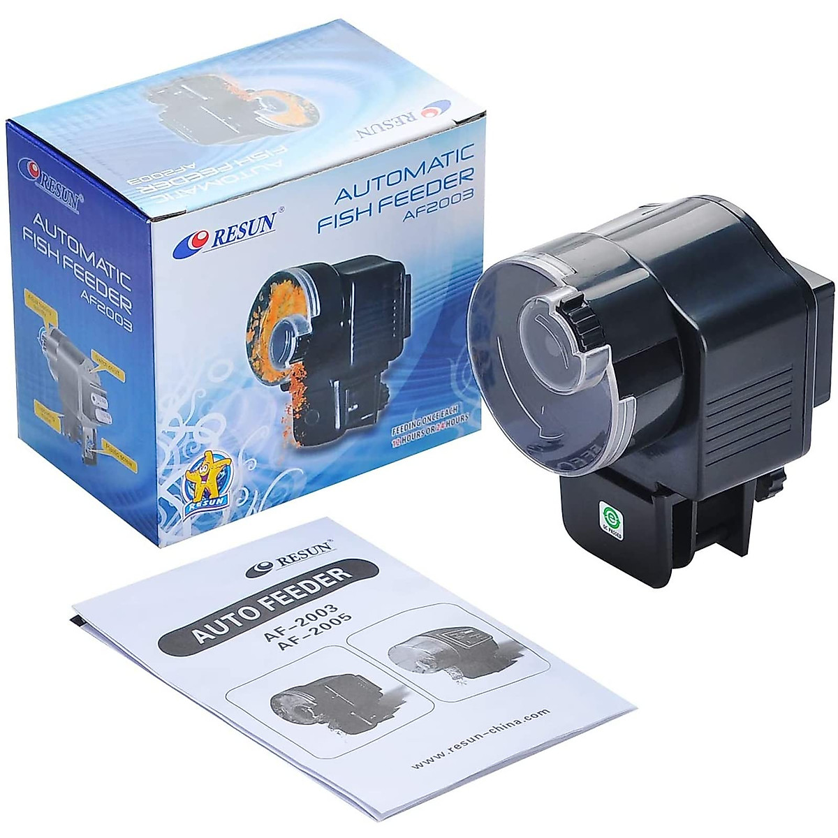 Xiaojiatech Aquarium Automatic Fish Food Dispenser Vacation Fish Feeder Tank Feeder Timer Auto Feeders for Holiday Moisture-Proof Electric Auto Fish Food Dispenser Aquatic Pet Supplies (AF-2003)