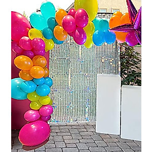 110 Piece Bunny Party Supplies - Bunny Party Balloon Garland Set for Birthday Party, Outdoor Event Decoration