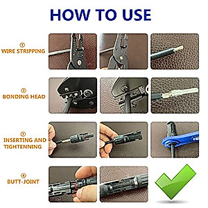 NTNXCXY 40PCS/20Pairs PV Solar Panel Connector Waterproof IP67 Male/Female 1000V 30A Mc-4 Solar Panel Cable Connectors